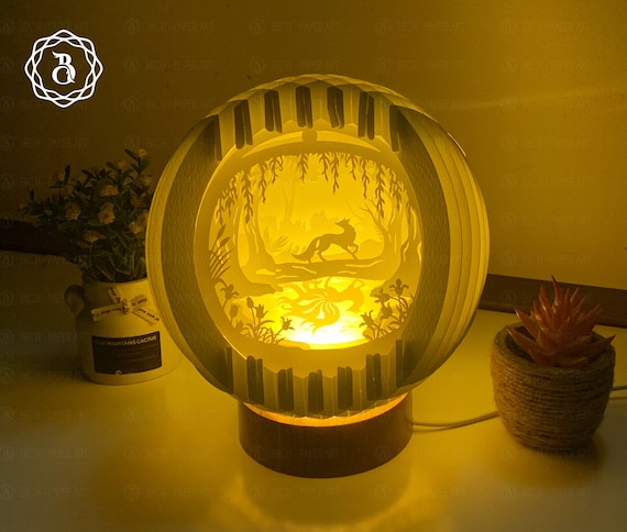 Nine Tailed Fox Sphere Popup SVG Files Globe Popup Paper - Etsy Australia