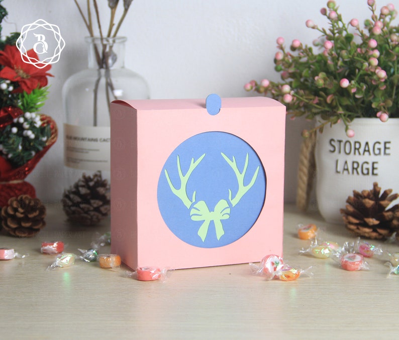 Santa Christmas Tree Candy Box Template: 3D Papercraft (digital ...