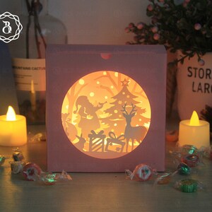 Santa Christmas Tree Candy Box Template: 3D Papercraft (digital ...