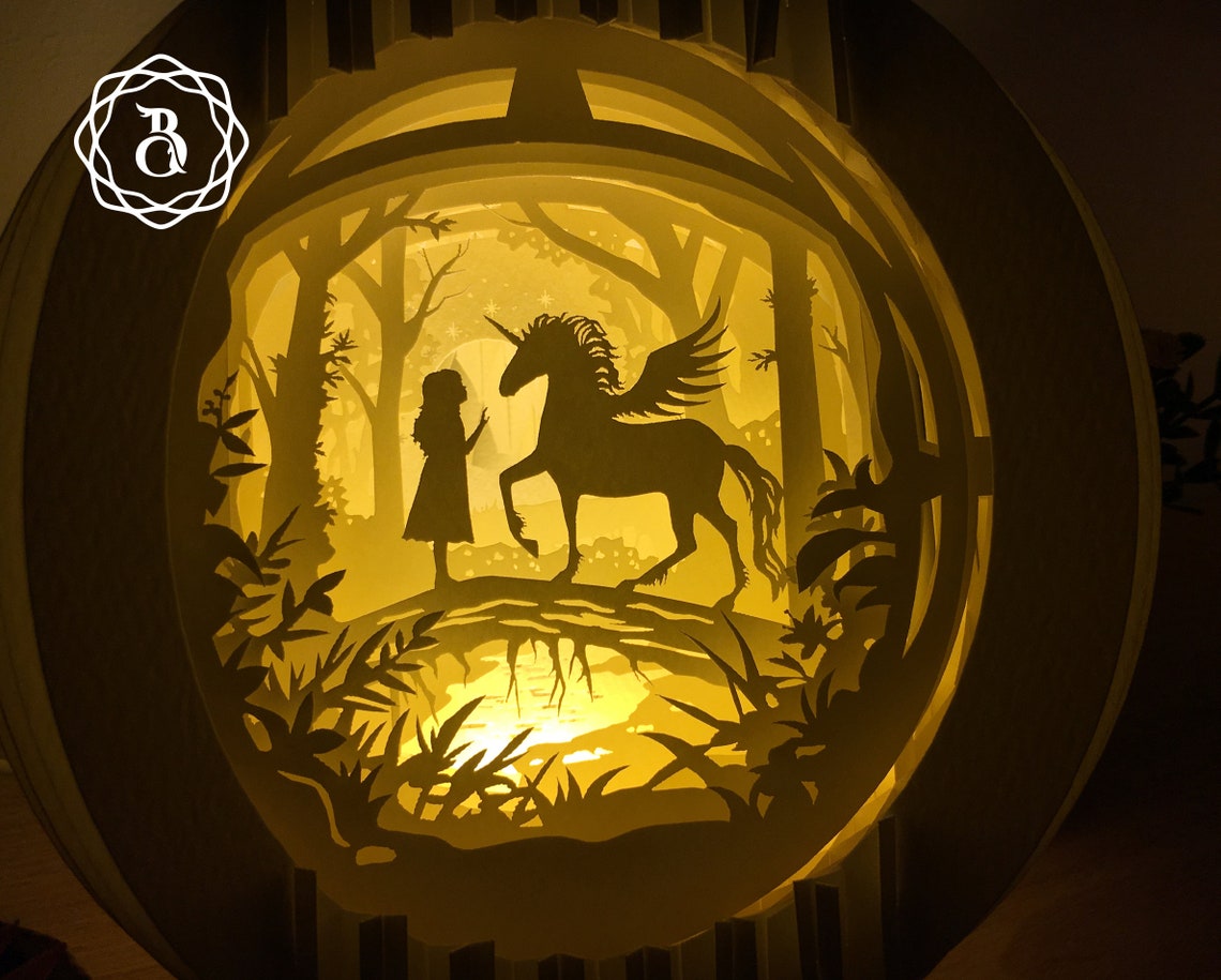 Unicorn Sphere Pop up Digital File Globe Pop up Paper - Etsy