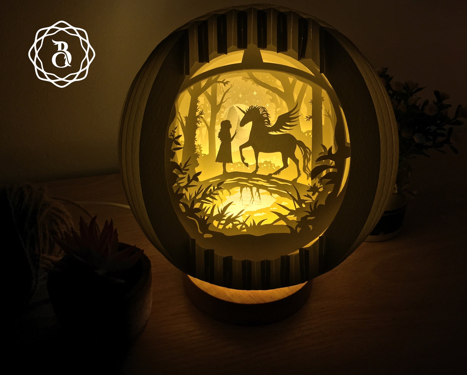 Unicorn Sphere Pop up Digital File Globe Pop up Paper Cutting Template ...