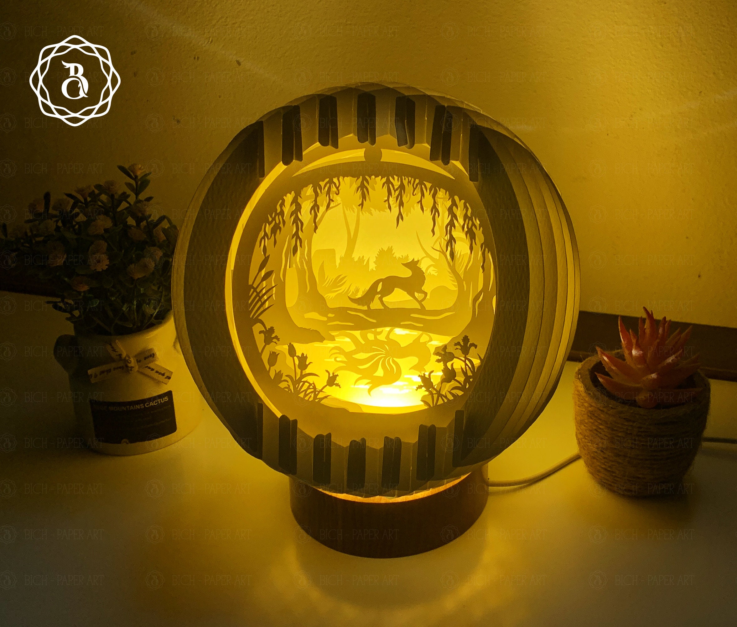 Nine Tailed Fox Sphere Popup SVG Files Globe Popup Paper - Etsy Australia