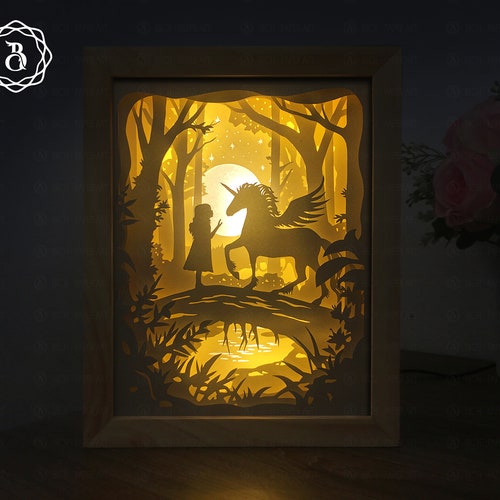 Rose Girl Light Box Template Paper Cutting Template Shadow - Etsy