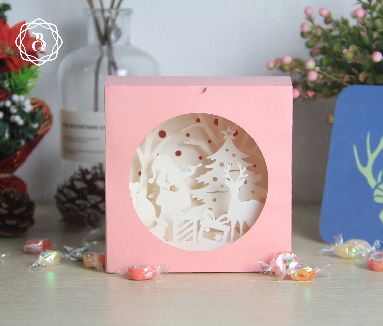 Christmas Shadow Lightbox SVG: Mystery Candy Box (digital Download) - Etsy