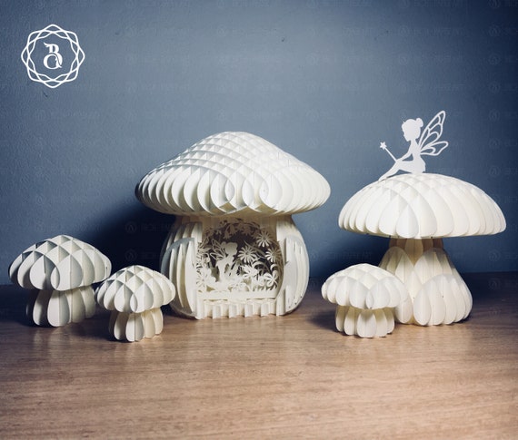 Papercraft Mushroom House Make An Easy Mushroom Fairy House Paper