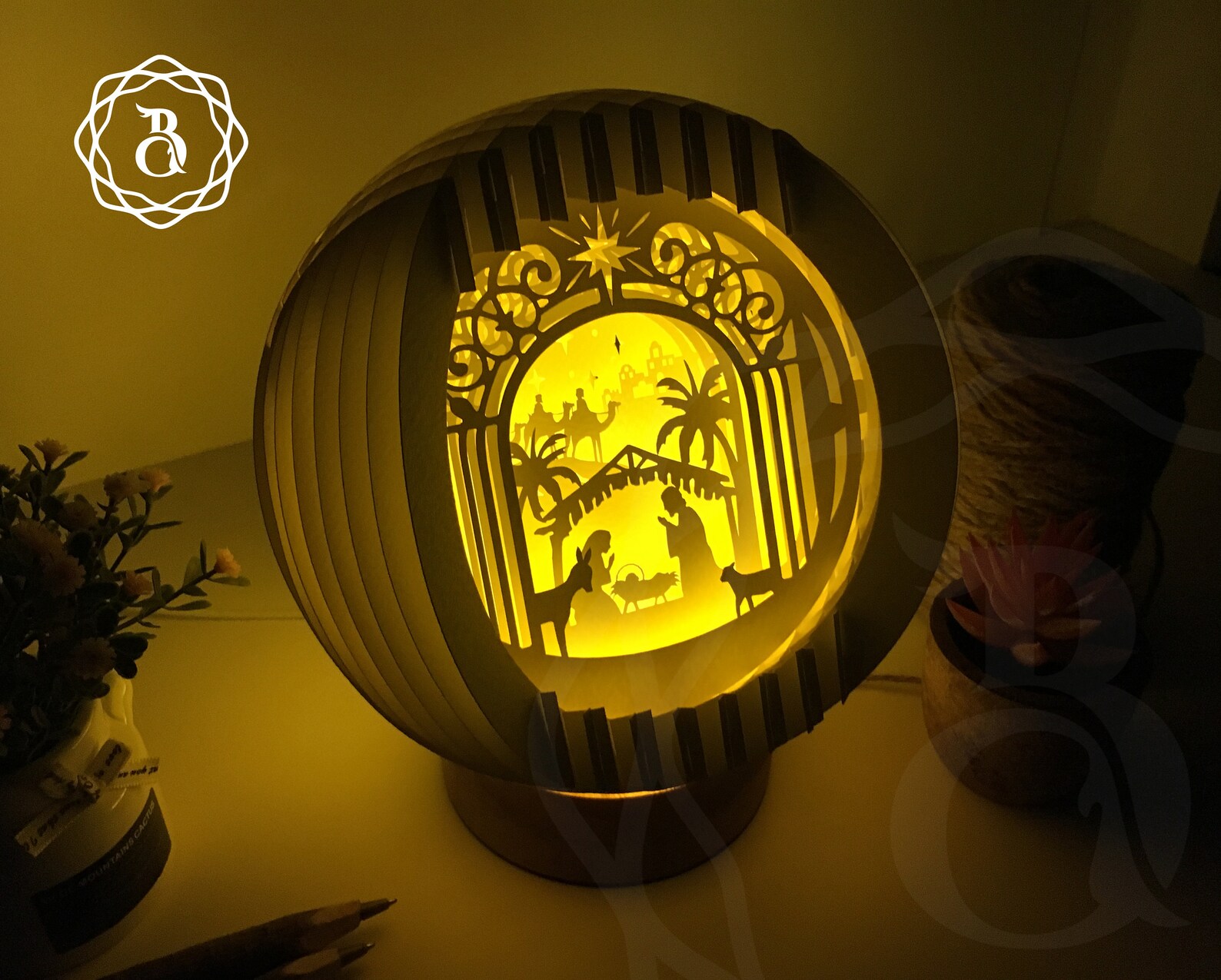 Nativity of Jesus Sphere Pop up Lamp Merry Christmas Globe - Etsy