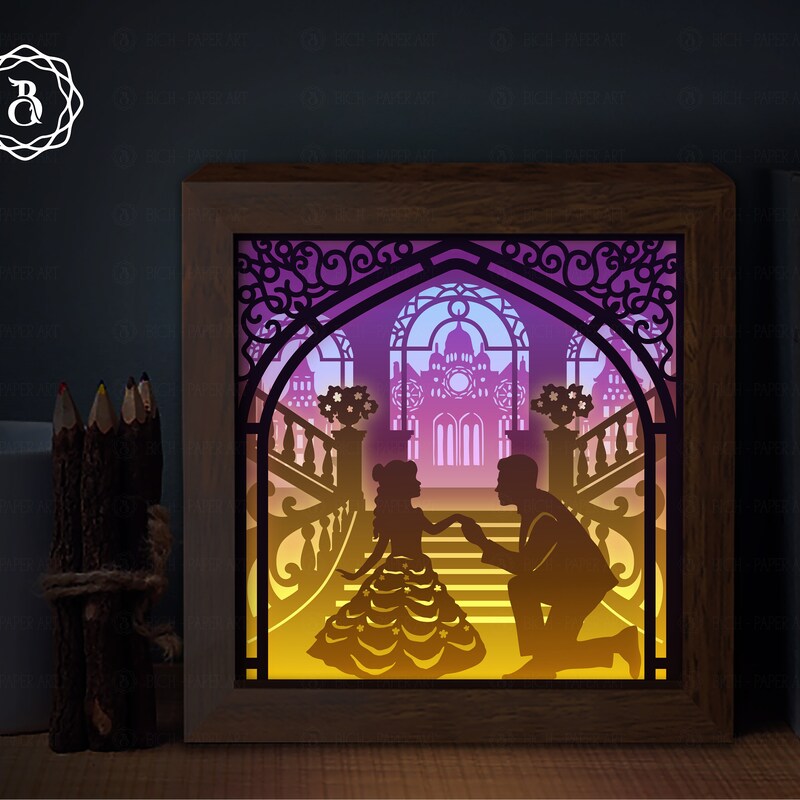 Belle Shadow Box - Etsy