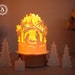 Paper Cut Lamp Nativity of Jesus - Paper Cutting Template - DIY Paper ...