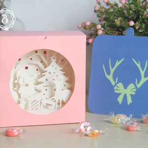Santa Christmas Tree Candy Box Template: 3D Papercraft (digital ...