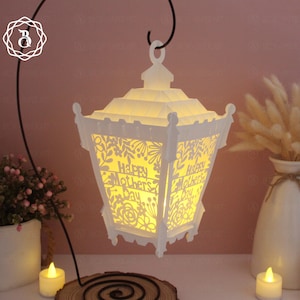 Happy Mothers Day Candle Holder Paper Cut Lanterns, Tealight Lantern ...