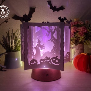 Book Star Lanterns 3D Halloween Witch, 3D Paper Star Template ...