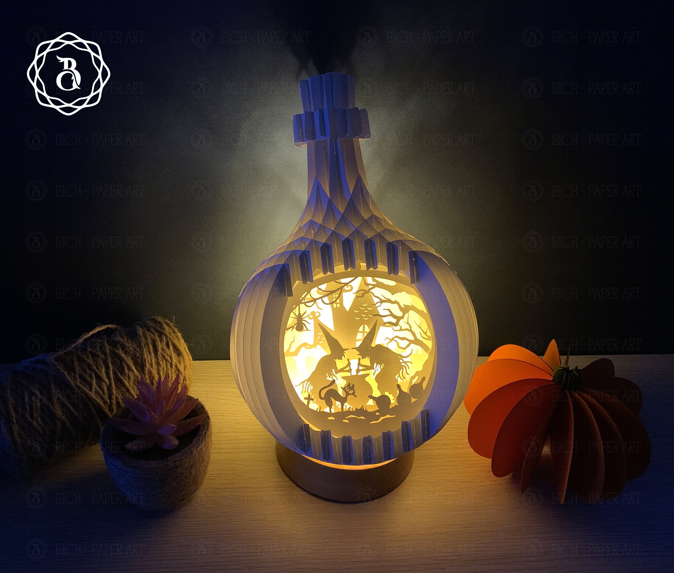 Pop up 3D Magic Water Bottle Halloween Witches Halloween - Etsy