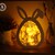Easter Bunny Holding Carrots Shadow Lightbox SVG Easter Eggs Paper Cut ...
