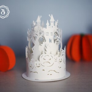 Halloween Pumpkin Paper Cut Lamp - Paper Cutting Templates - DIY ...