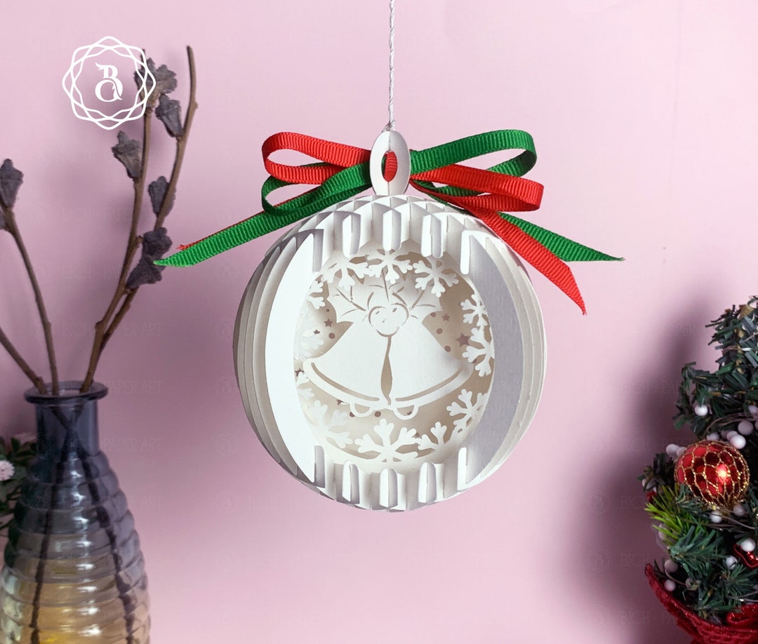 Christmas Bells Sphere Popup Mini - Merry Christmas Sphere Popup 3D ...
