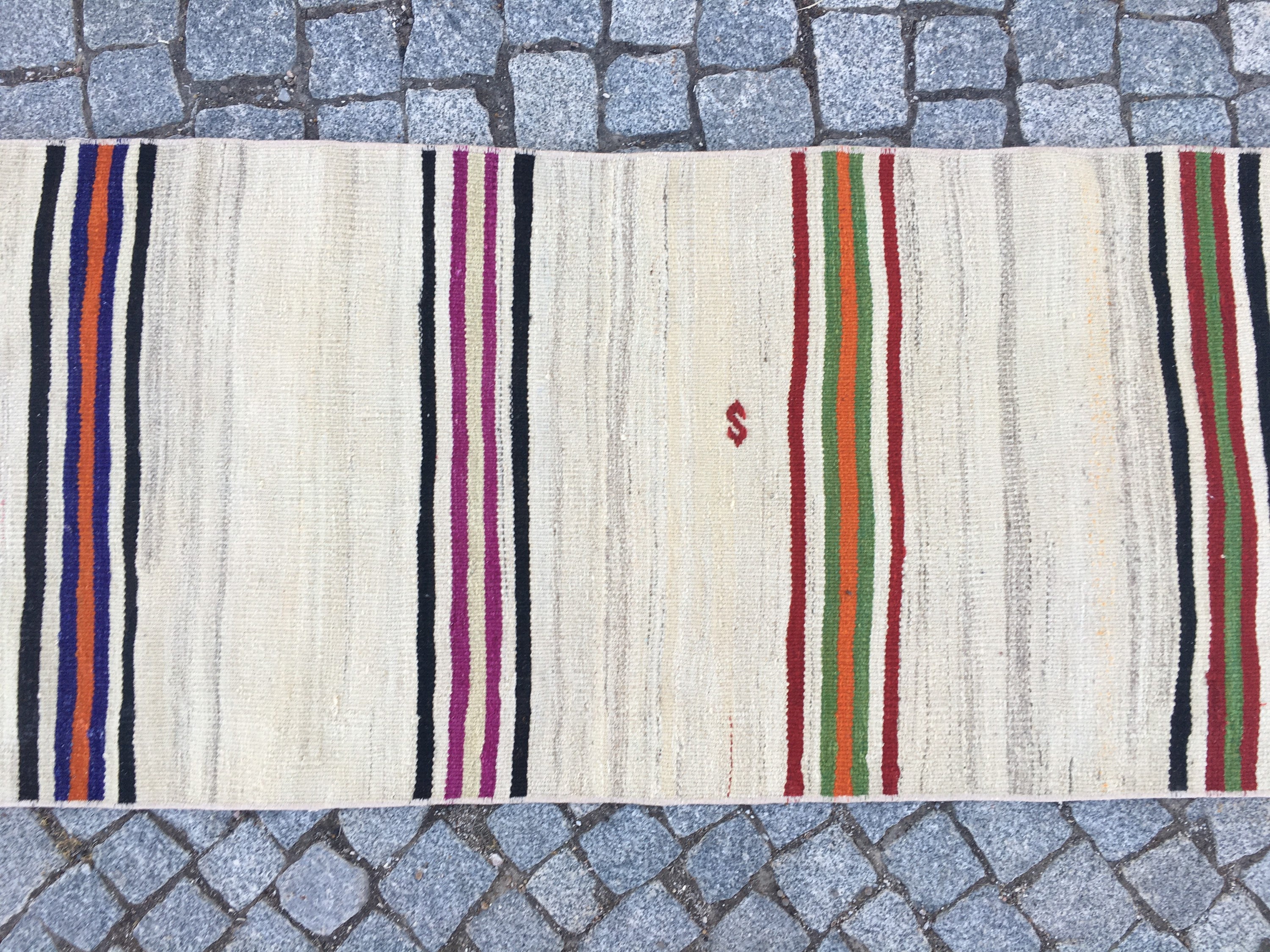 Striped Runner Rug Vintage Runner Rug Runner Kilim Rug - Etsy