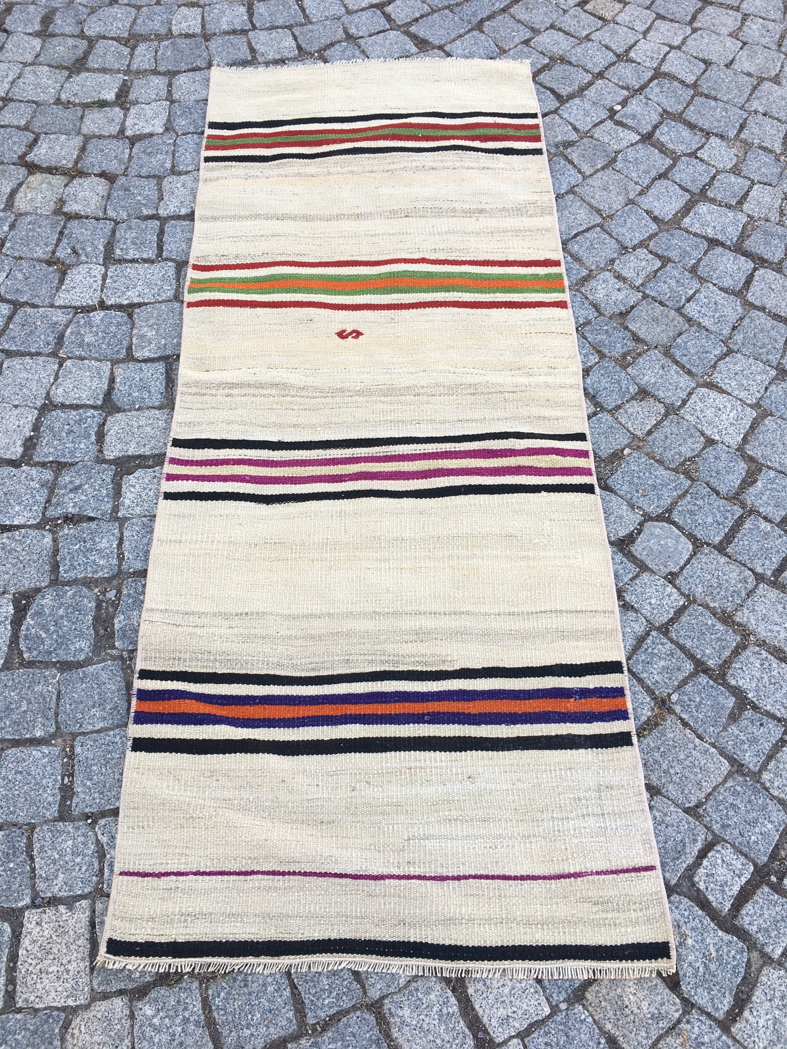 Striped Runner Rug Vintage Runner Rug Runner Kilim Rug - Etsy
