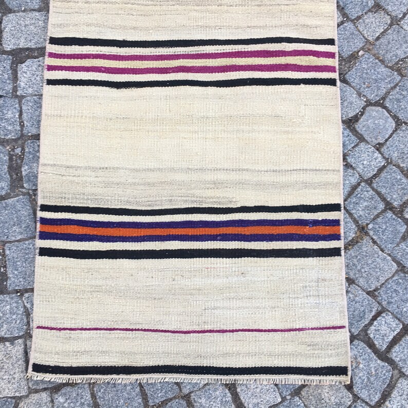Striped Runner Rug Vintage Runner Rug Runner Kilim Rug - Etsy