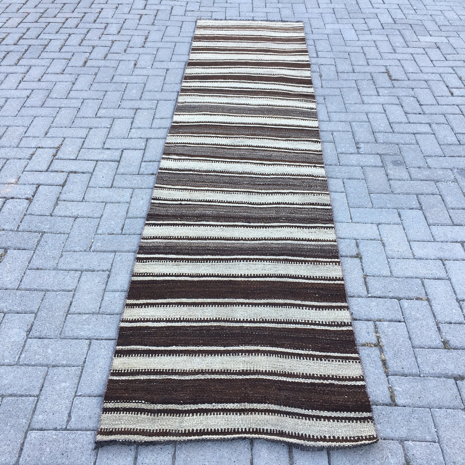 Striped Runner Rug Vintage Runner Rug Runner Kilim Rug | Etsy