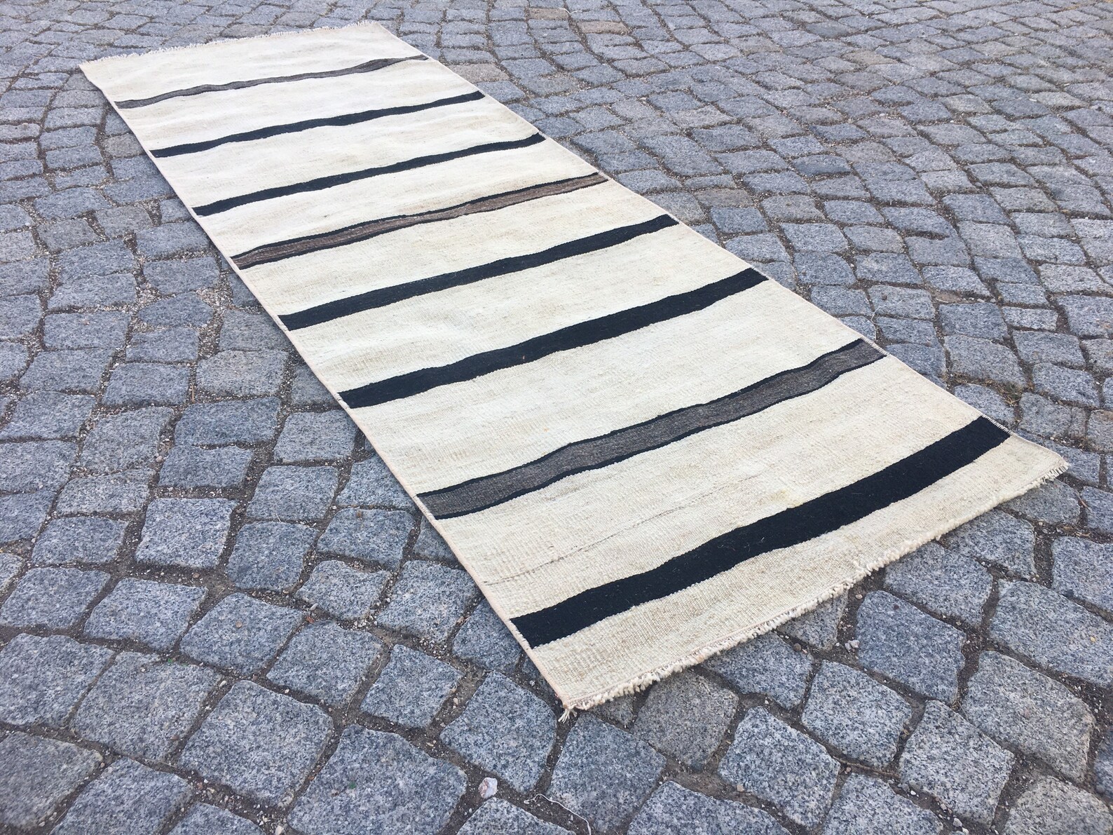 Striped Runner Rug Farmhouse Runner Rug Handmade Runner - Etsy