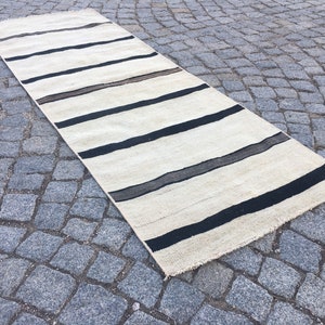 Striped Runner Rug Farmhouse Runner Rug Handmade Runner - Etsy