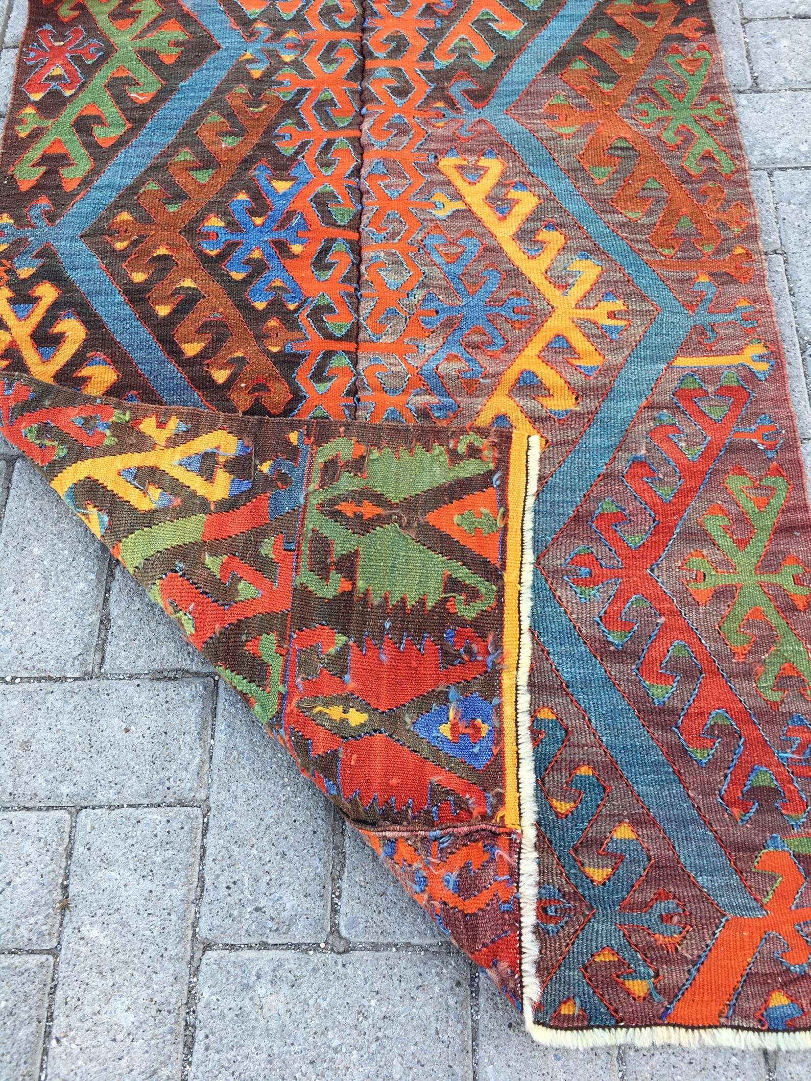 Eclectic small rug Colorful small rug Vintage small rug | Etsy