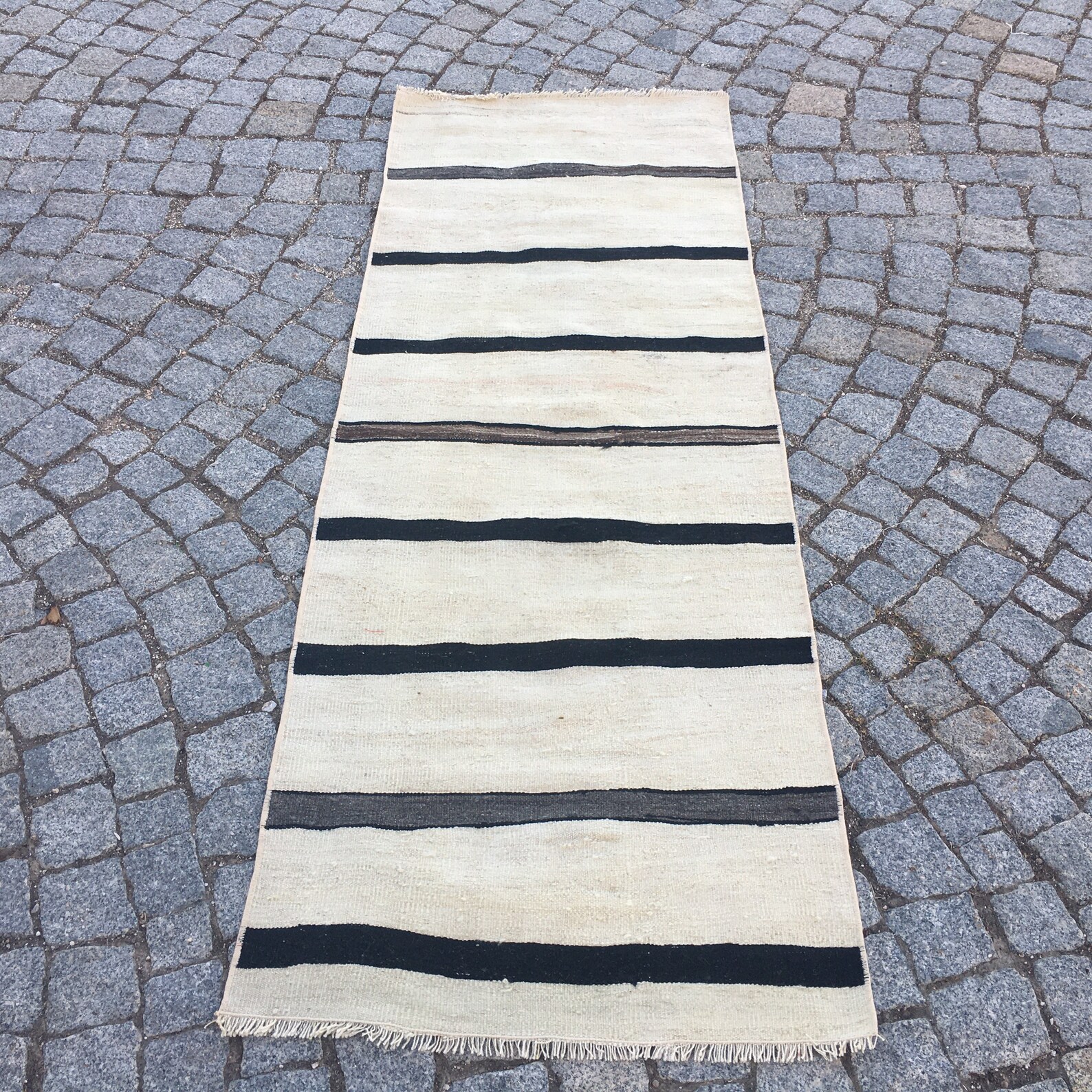 Farmhouse runner rug Striped runner rug Hallway runner rug | Etsy