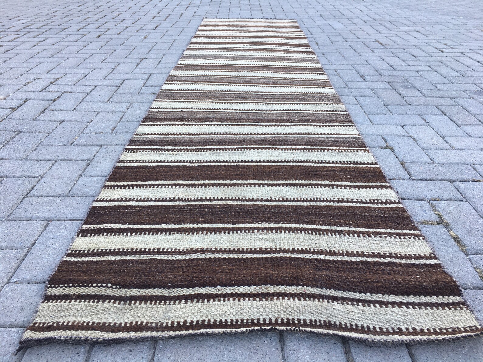 Striped Runner Rug Vintage Runner Rug Runner Kilim Rug | Etsy