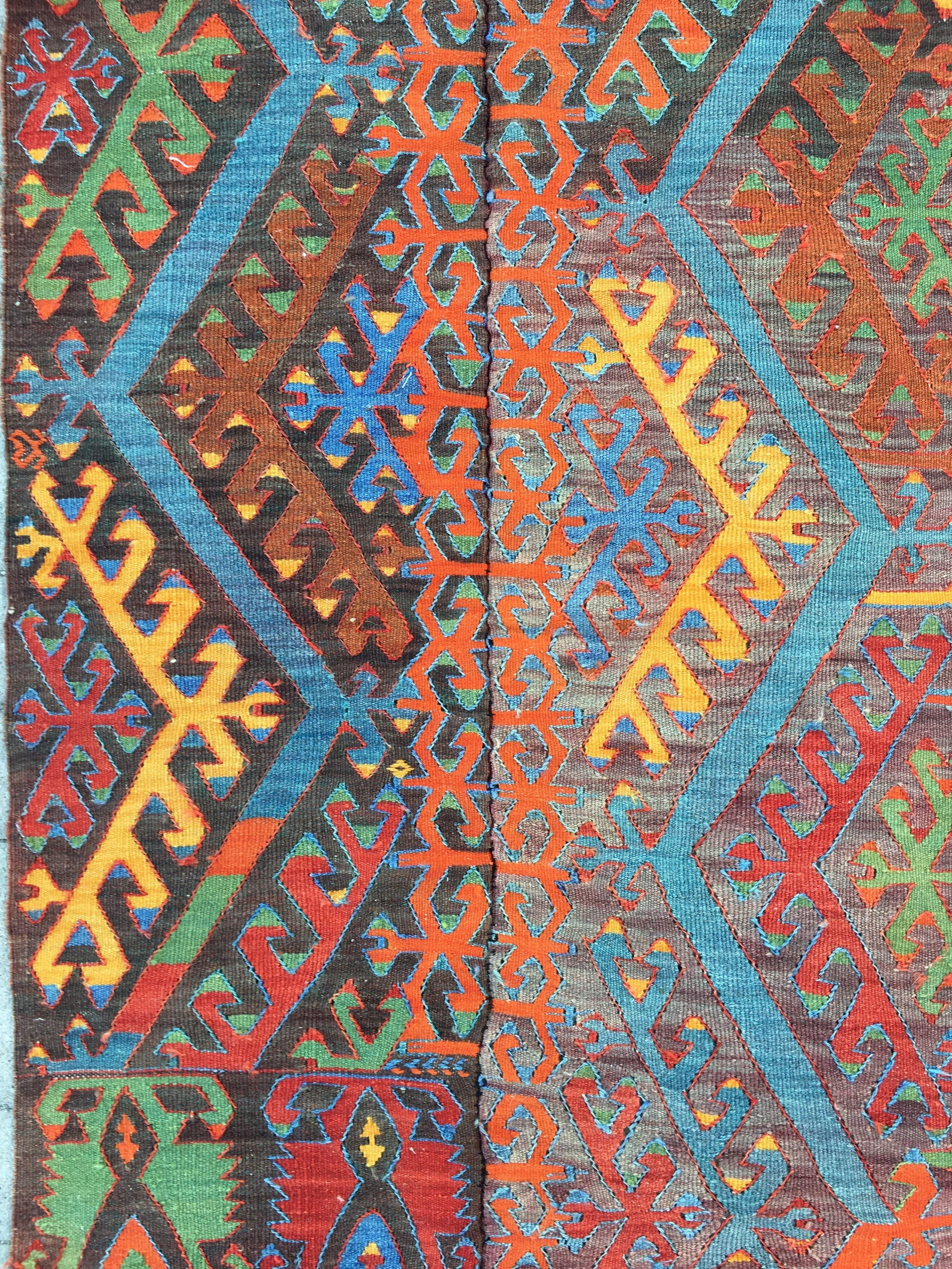 Eclectic small rug Colorful small rug Vintage small rug | Etsy