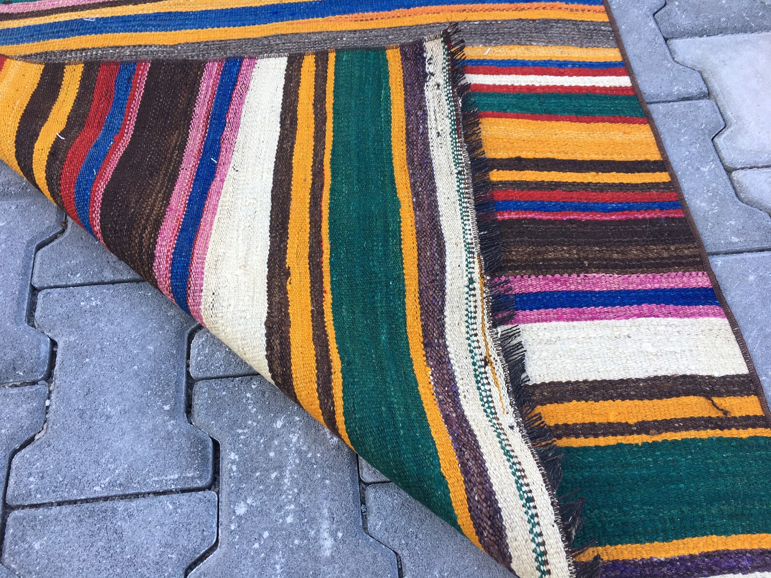 Colorful Runner Rug Striped Runner Rug Hallway Runner Rug - Etsy