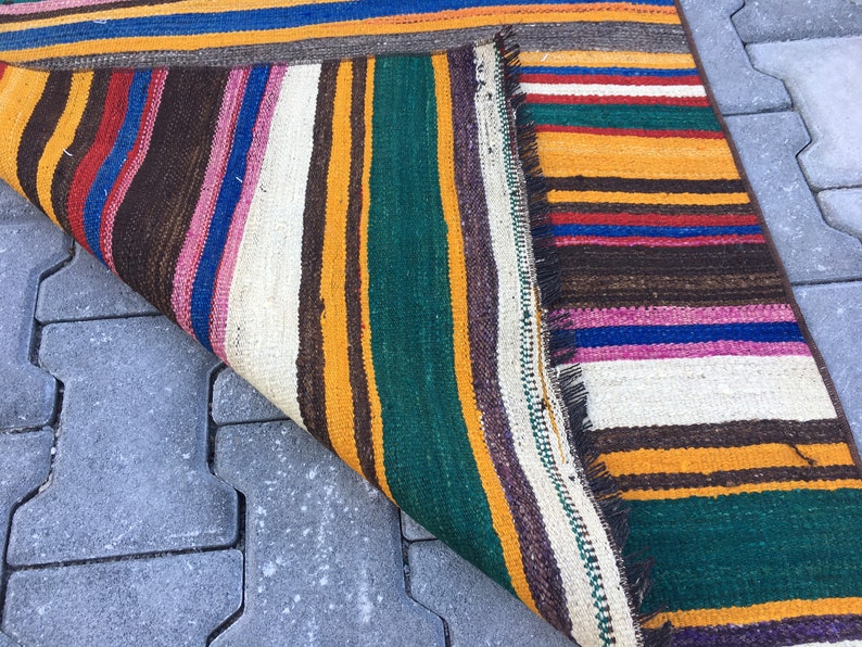 Colorful Runner Rug Striped Runner Rug Hallway Runner Rug - Etsy