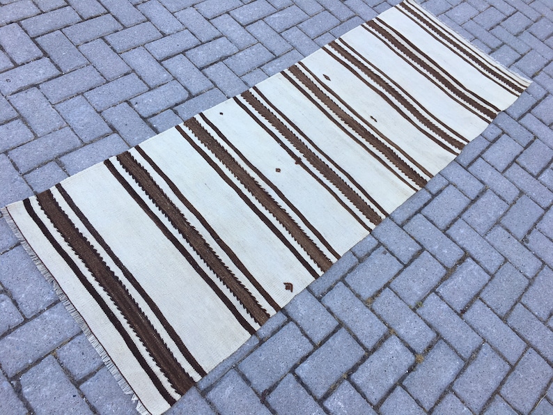 Farmhouse Runner Rug Handmade Runner Rug Striped Runner - Etsy