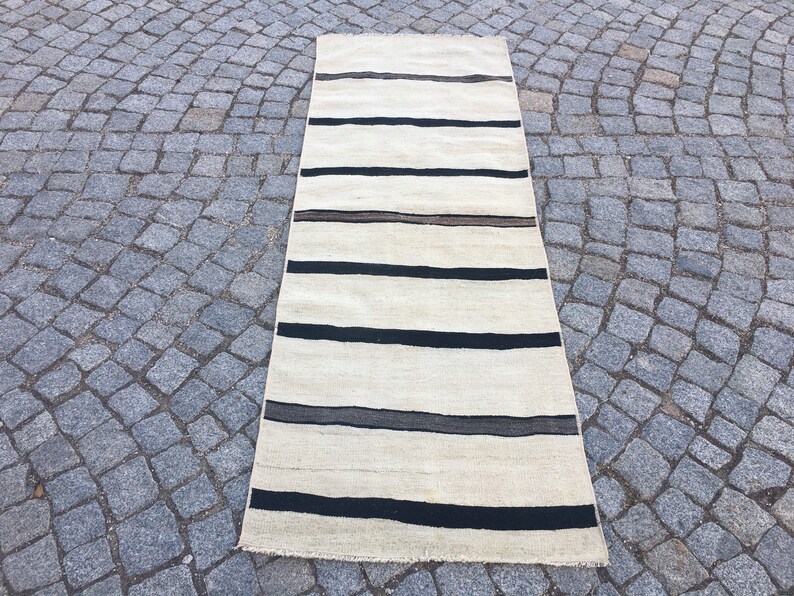 Striped Runner Rug Farmhouse Runner Rug Handmade Runner - Etsy