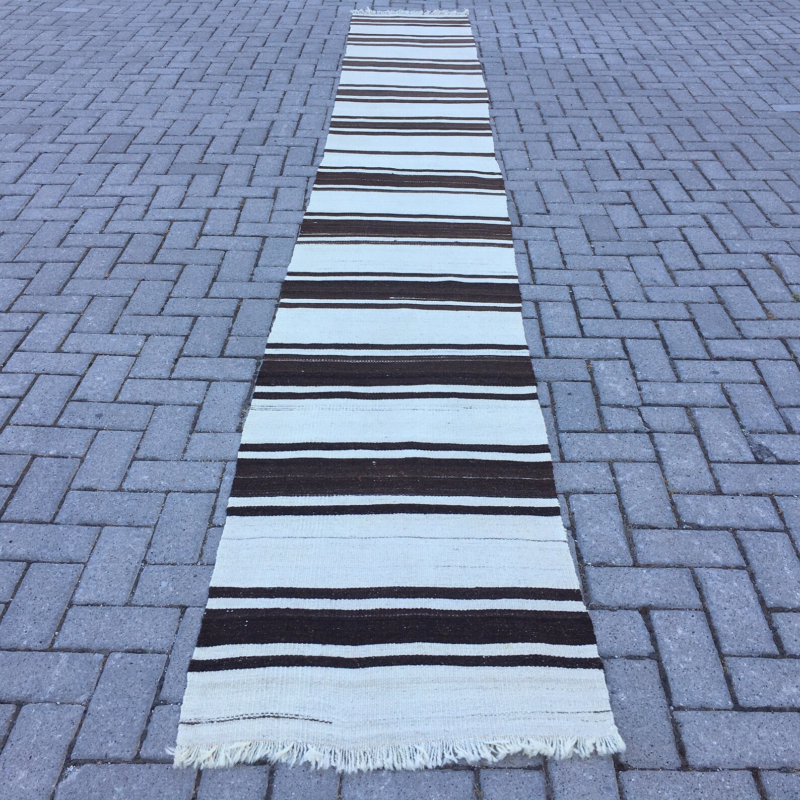 Long Striped Runner Rug Handmade Runner Rug Stair Runner - Etsy