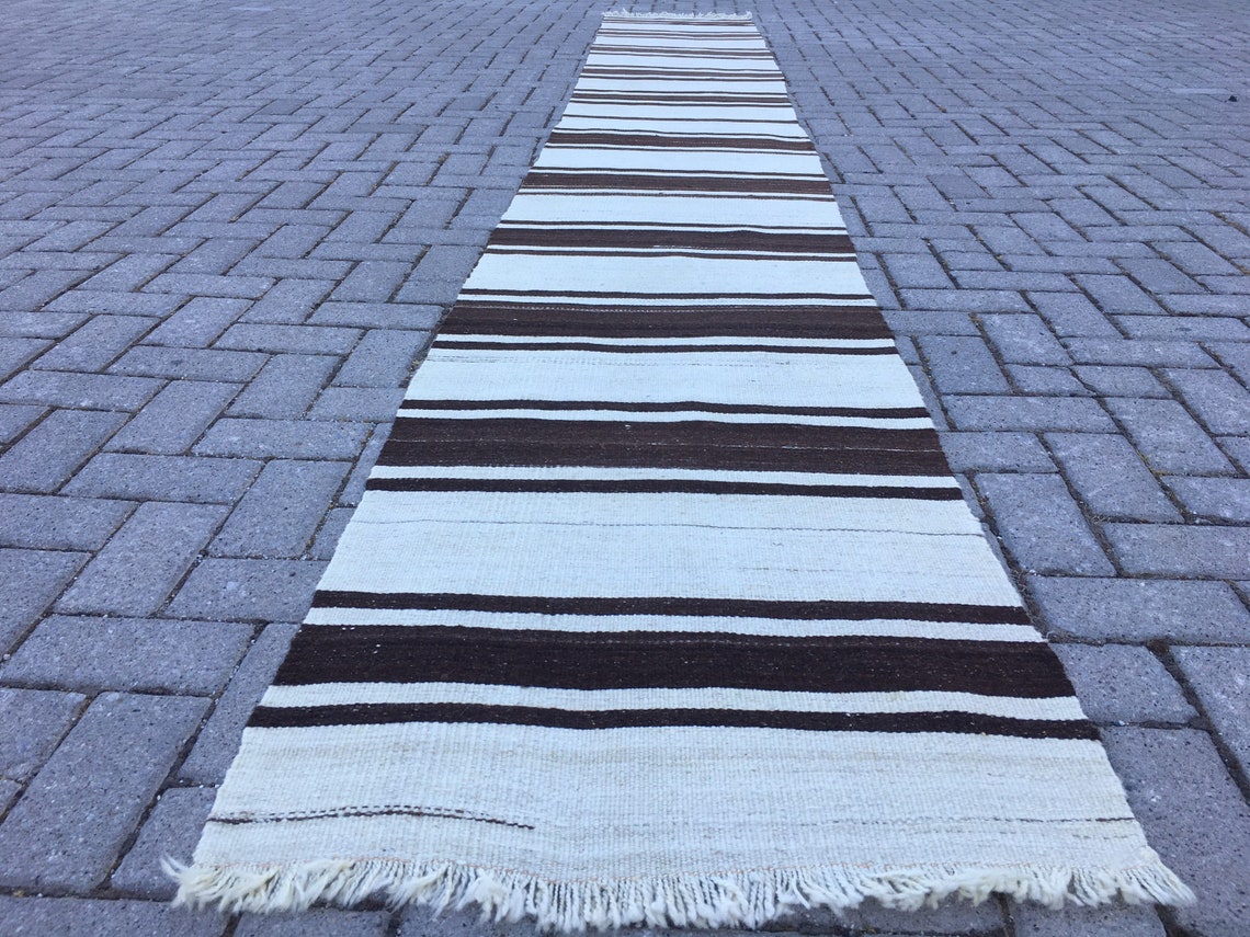 Long striped runner rug Handmade runner rug Stair runner | Etsy
