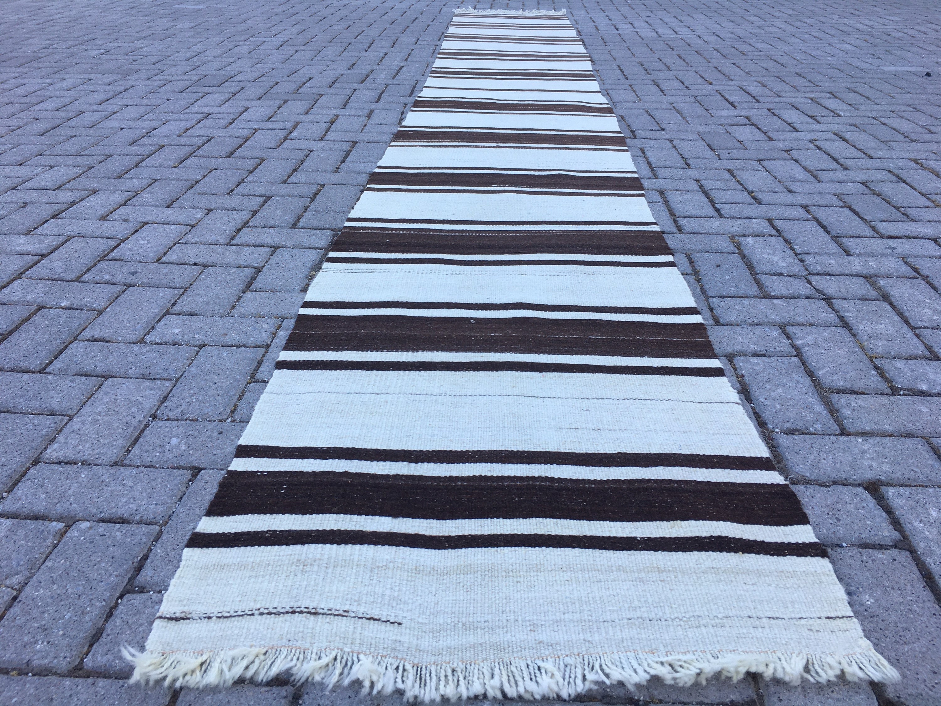 Long striped runner rug Handmade runner rug Stair runner | Etsy