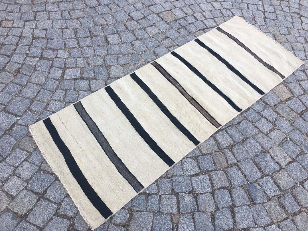 Striped Runner Rug Farmhouse Runner Rug Handmade Runner - Etsy