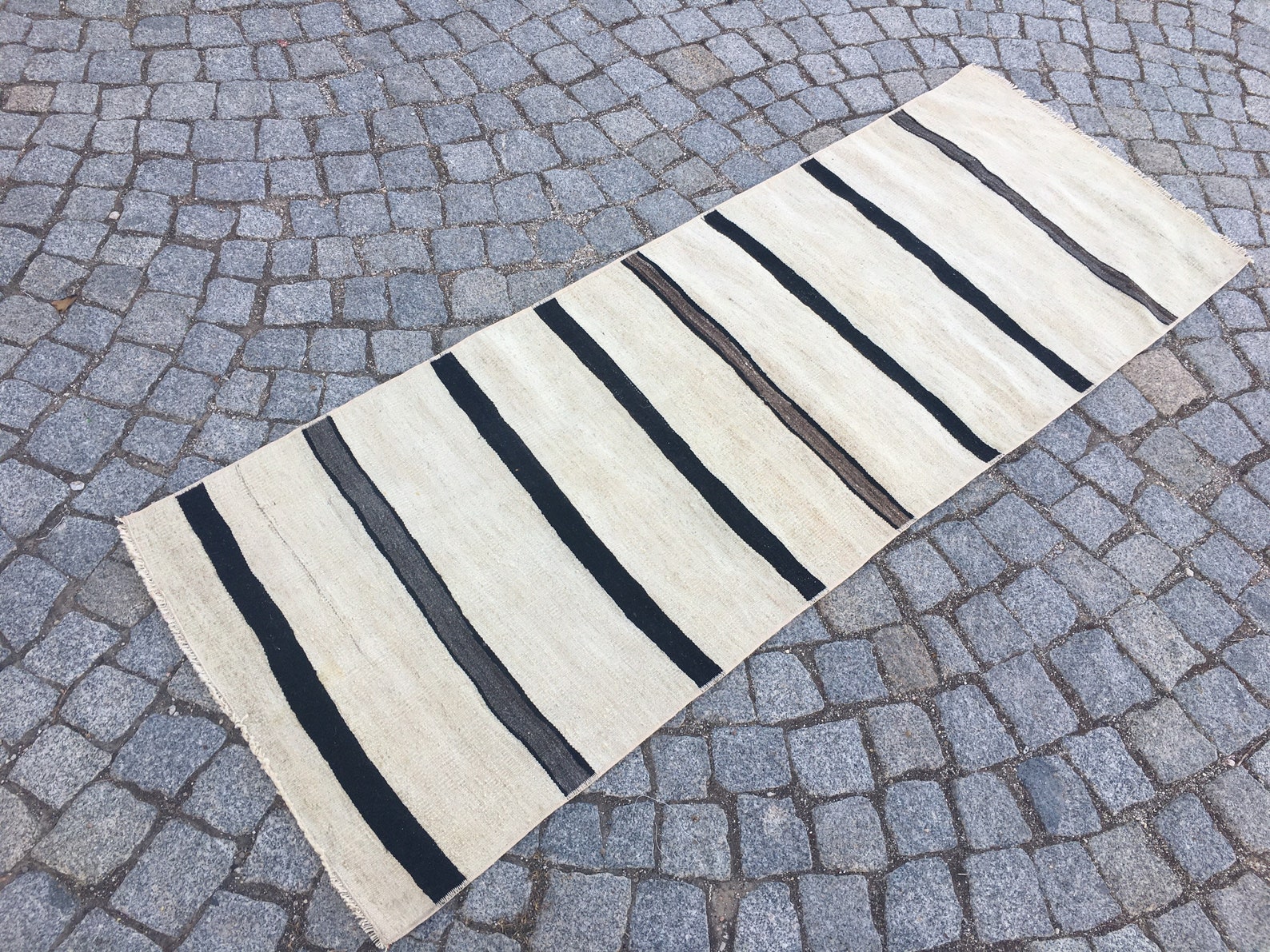 Striped Runner Rug Farmhouse Runner Rug Handmade Runner - Etsy