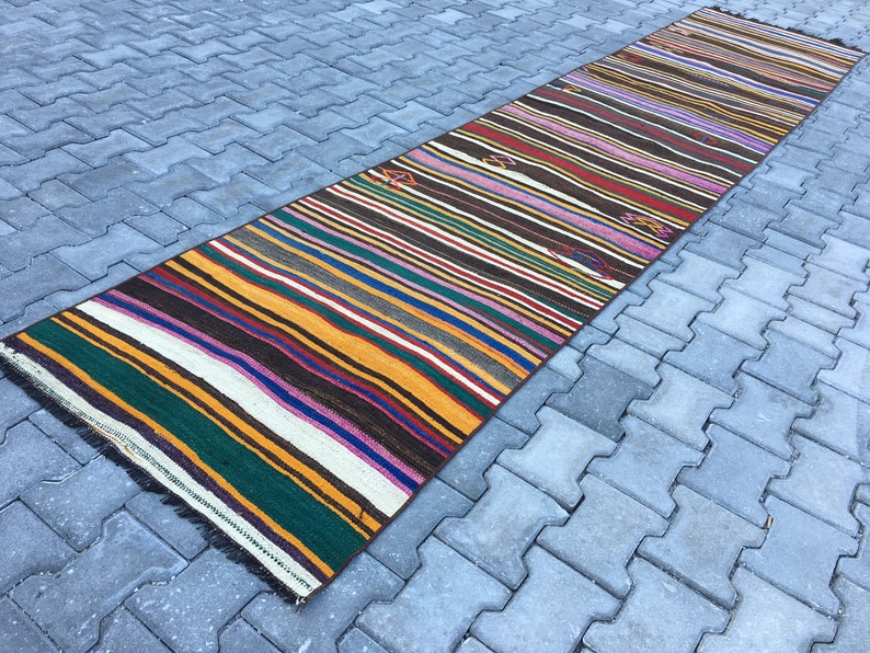 Colorful Runner Rug Striped Runner Rug Hallway Runner Rug - Etsy