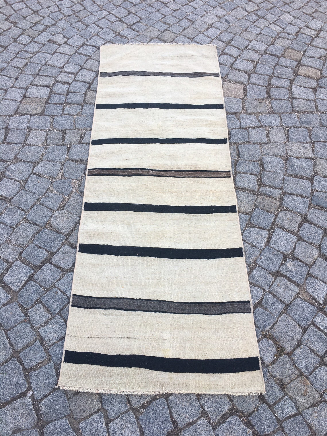 Striped Runner Rug Farmhouse Runner Rug Handmade Runner - Etsy