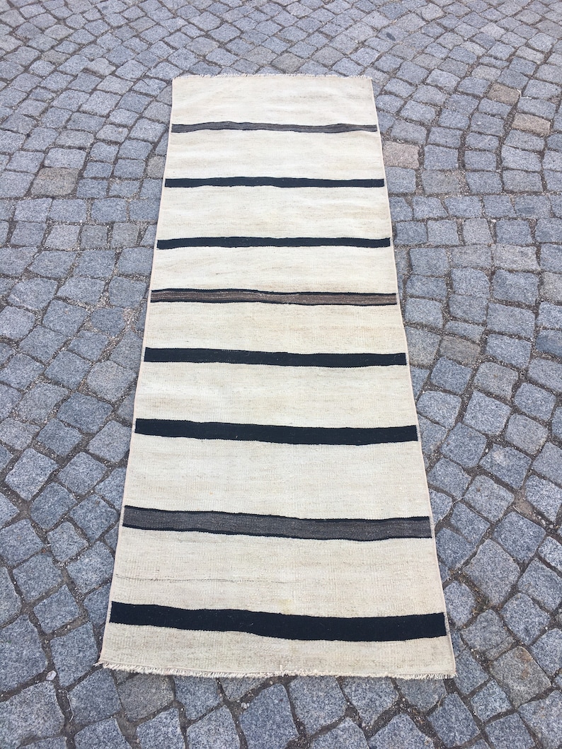 Striped Runner Rug Farmhouse Runner Rug Handmade Runner - Etsy