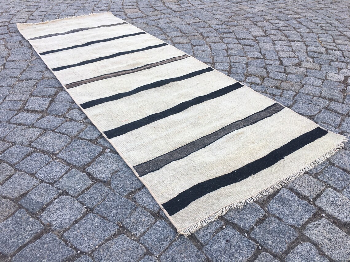 Farmhouse runner rug Striped runner rug Hallway runner rug | Etsy