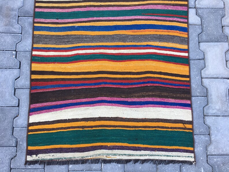 Colorful Runner Rug Striped Runner Rug Hallway Runner Rug - Etsy