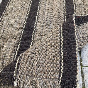 Small Striped Rug , Door Mat Rug , Handmade Small Rug , Minimalist ...