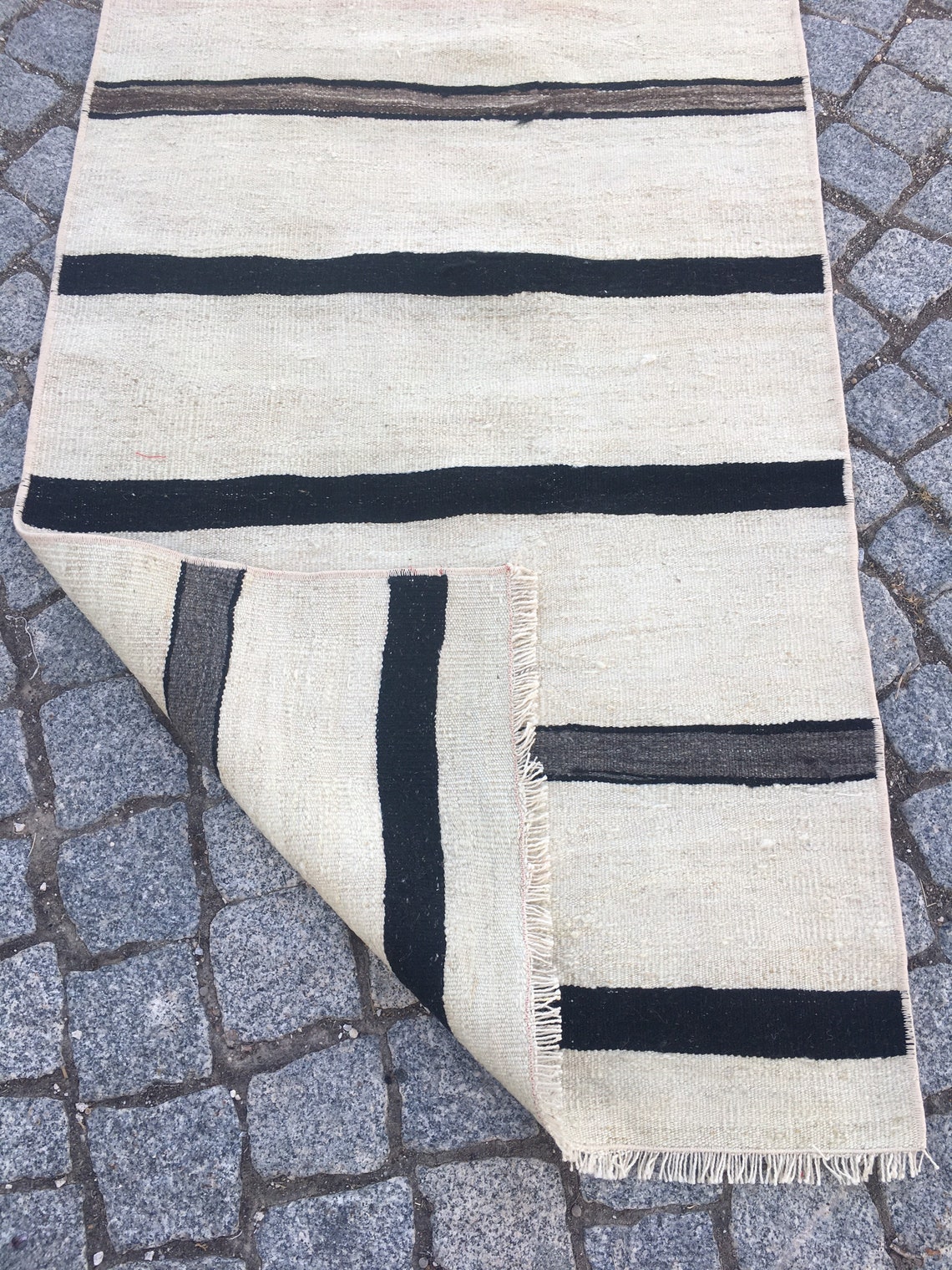 Farmhouse runner rug Striped runner rug Hallway runner rug | Etsy