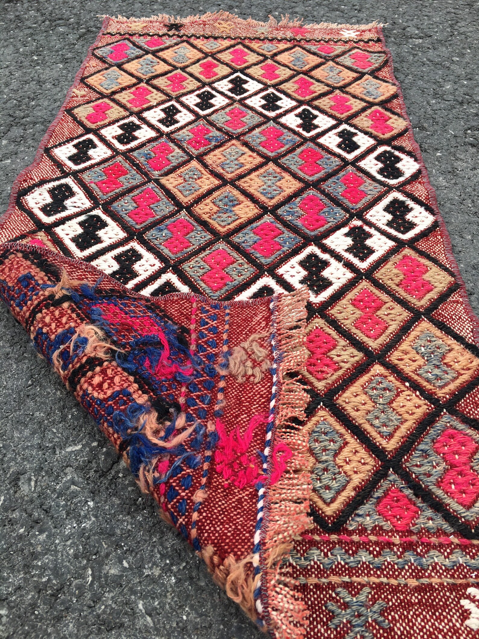 Bohemian small rug Small kilim rug Turkish small rug | Etsy