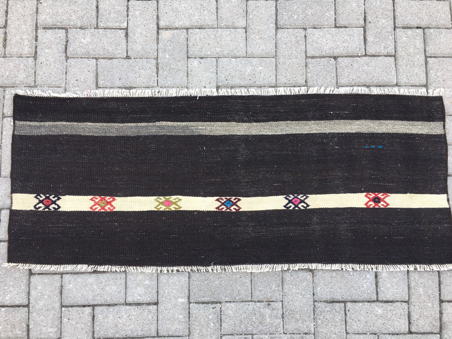 Small Striped Rug Door Mat Rug Handmade Small Rug - Etsy