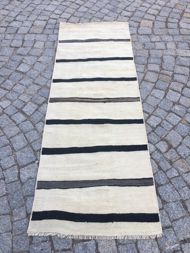 Farmhouse Runner Rug Striped Runner Rug Hallway Runner Rug - Etsy