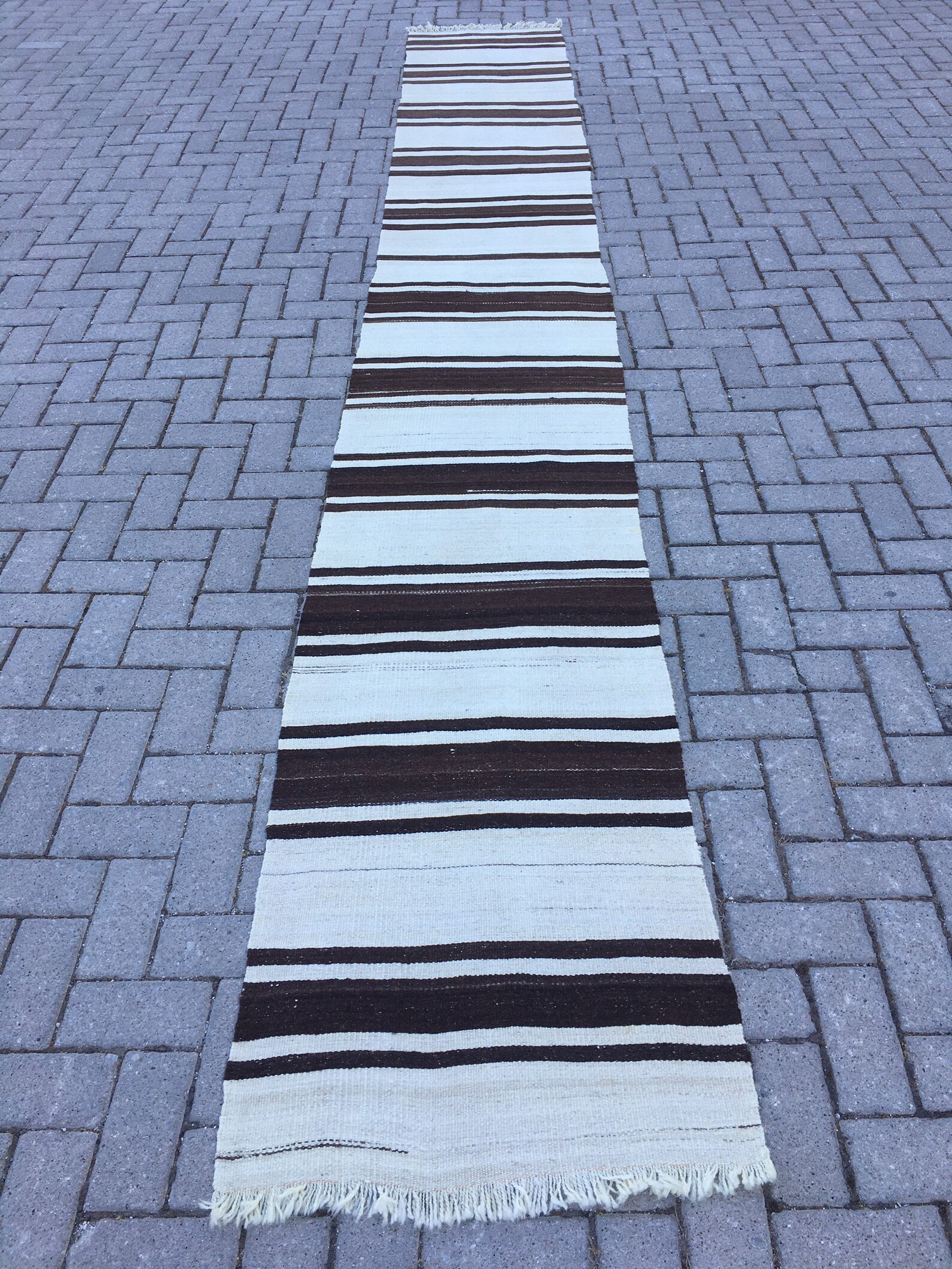 Long Striped Runner Rug Handmade Runner Rug Stair Runner - Etsy