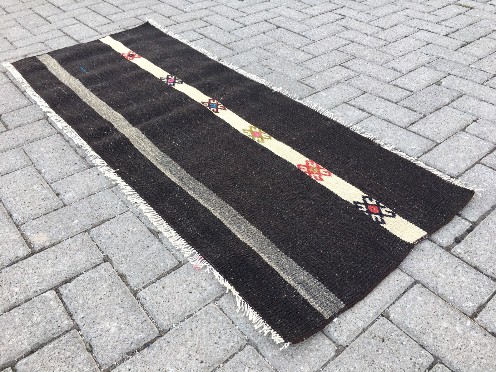 Small Striped Rug Door Mat Rug Handmade Small Rug - Etsy